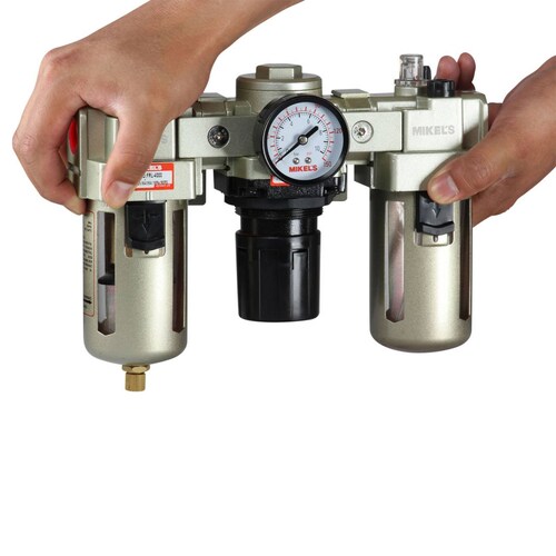 Filtro Regulador Lubricador Aire 1 2 pulgadas MIKELS