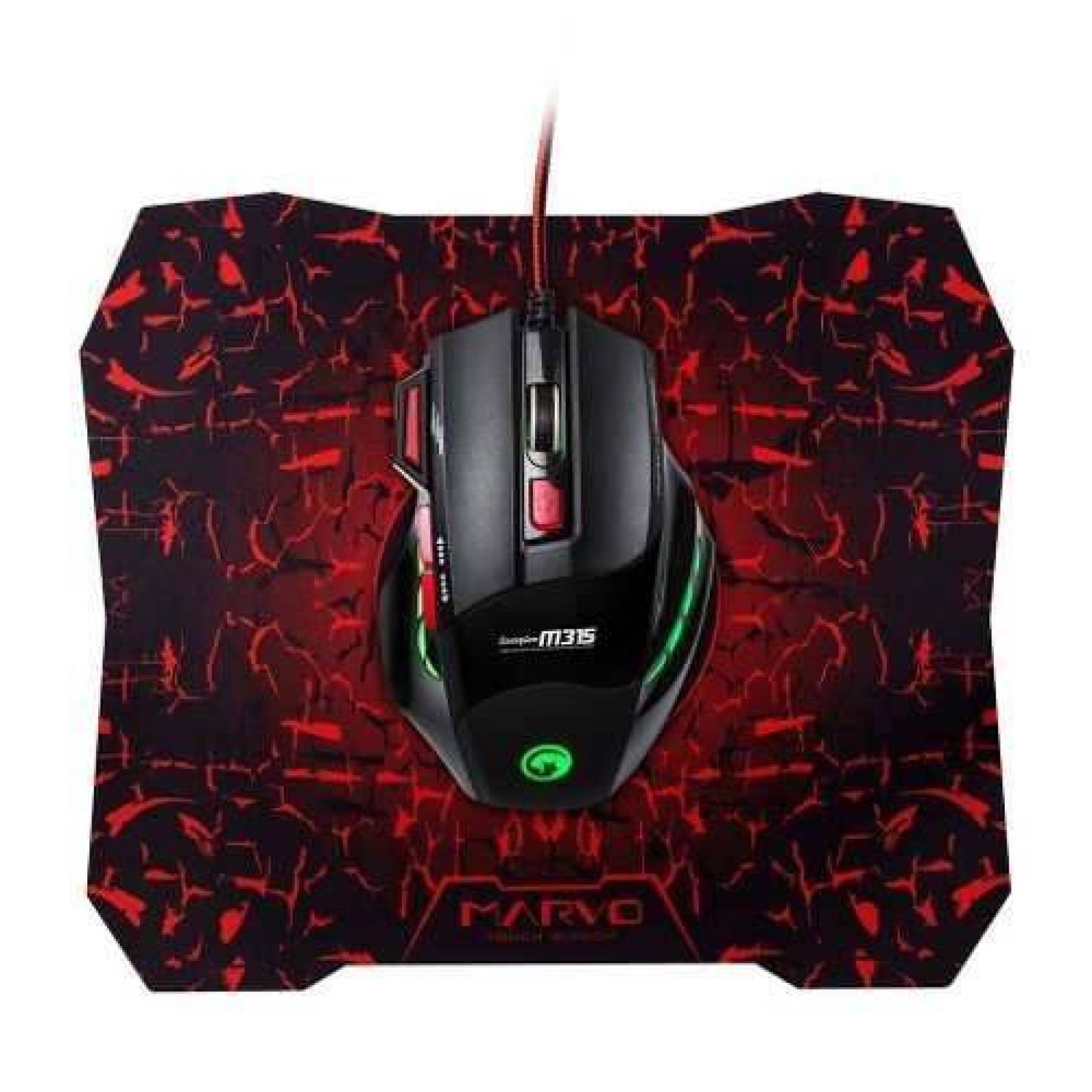 Marvo M315+G1 Gaming Mouse With Mouse Pad