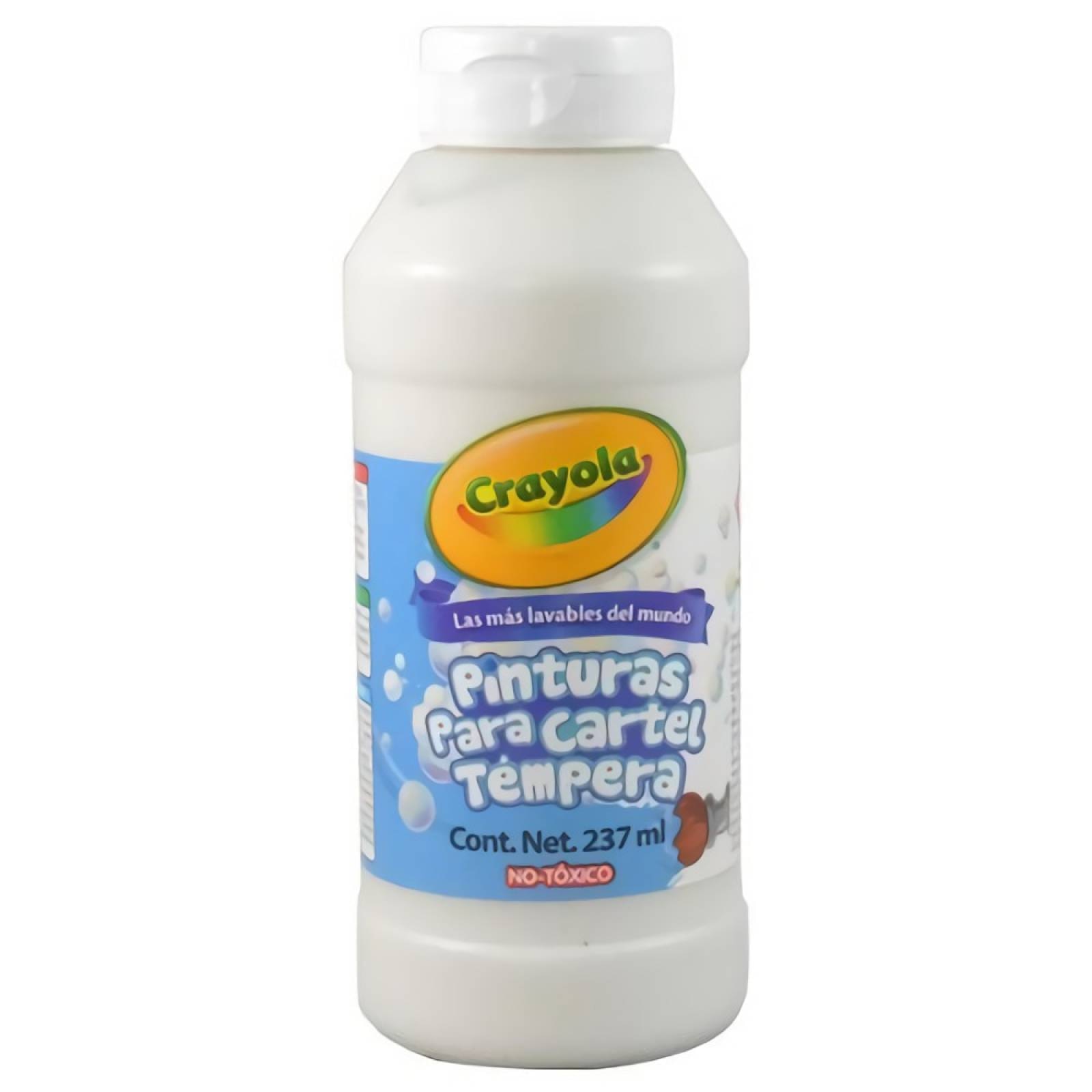Pintura Tempera Color Blanco 237 Ml Crayola