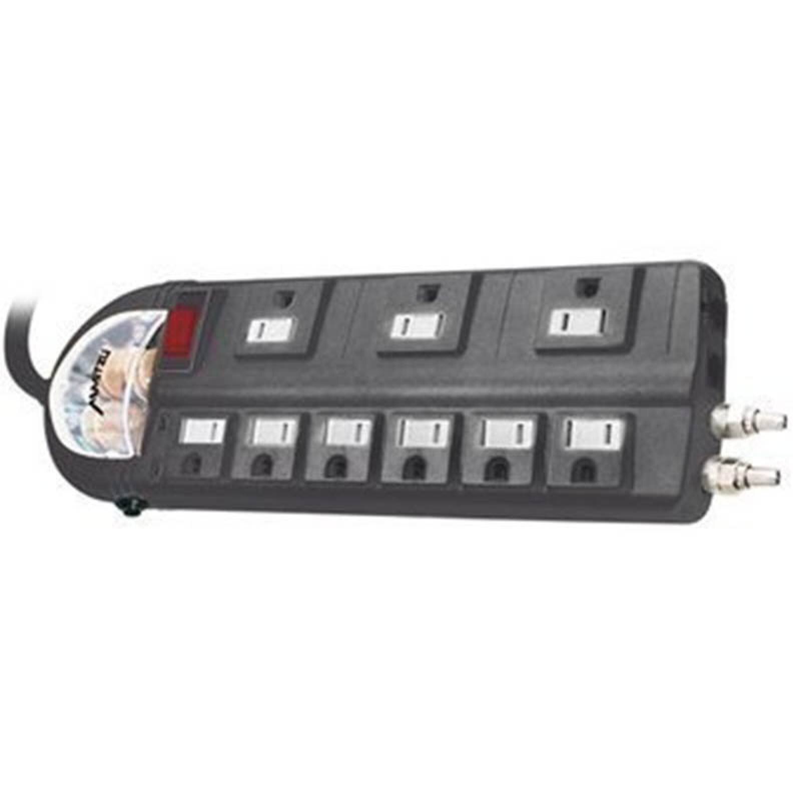 Barra Mitzu 9 multicontactos Seguro Supresor Picos 11-2990