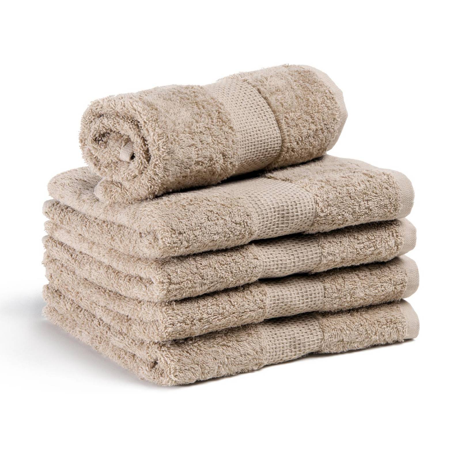 LA JOSEFINA TOALLA SPA 70X40 CAFÉ CLARO 5 PIEZAS