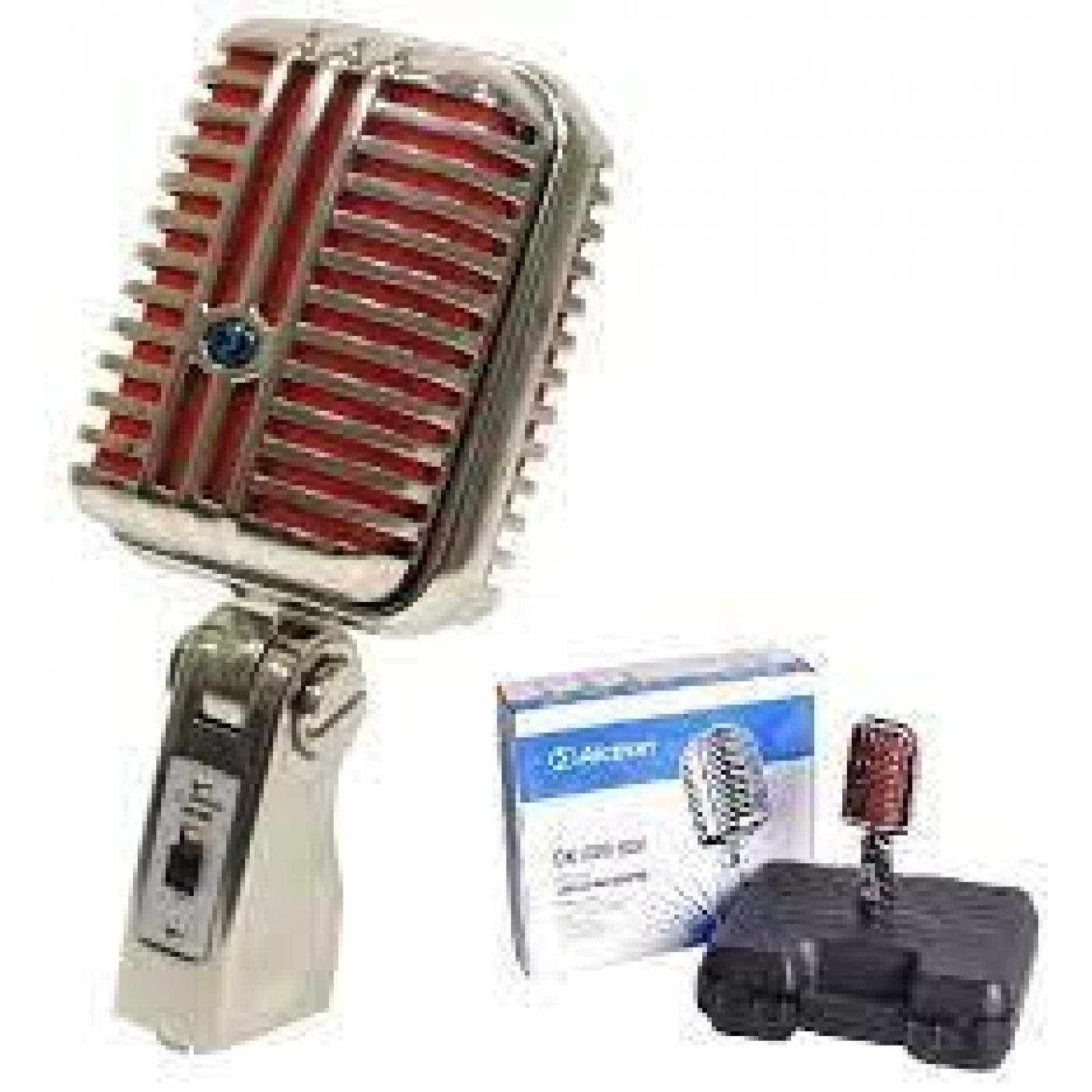 MICROFONO ALCTRON dinamico tipo clasico pop rojo