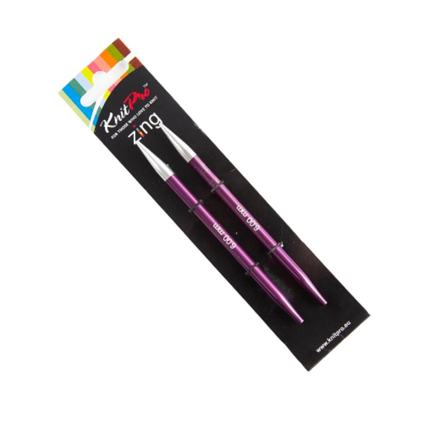 Aguja Tejer Intercambiable Aluminio Zing 47507 6mm Knitpro