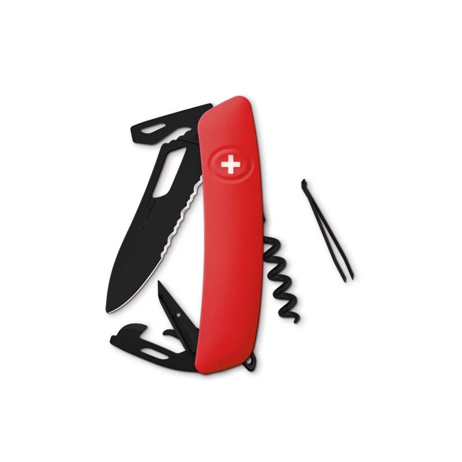 Navaja Suiza Single Hand SH03 TR C/12 Funciones Rojo Swiza.