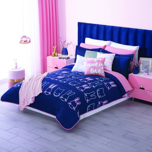 Edredón Bunny Marino Individual/Matrimonial Colchas Concord