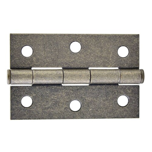 Bisagra Alargada Laton C/Perno Remachado Acero Lock