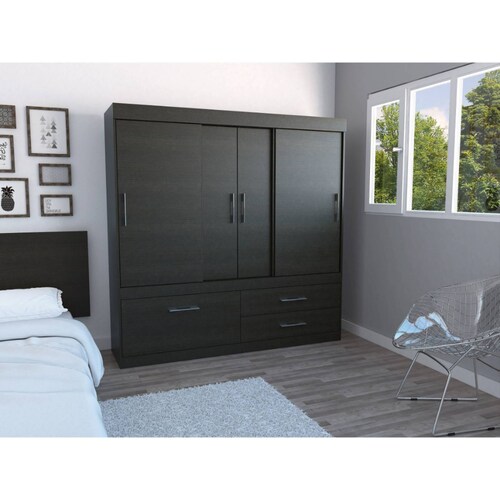 Closet Armable Allegro C/ Zapatero Wengue Recámara Excelsior