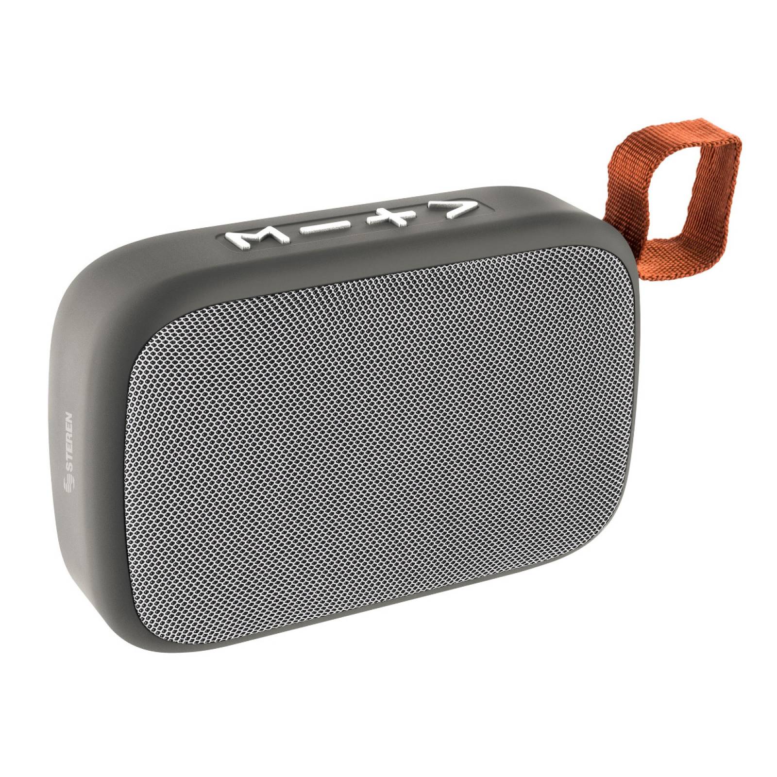 Mini bocina Bluetooth con reproductor USB/microSD color gris