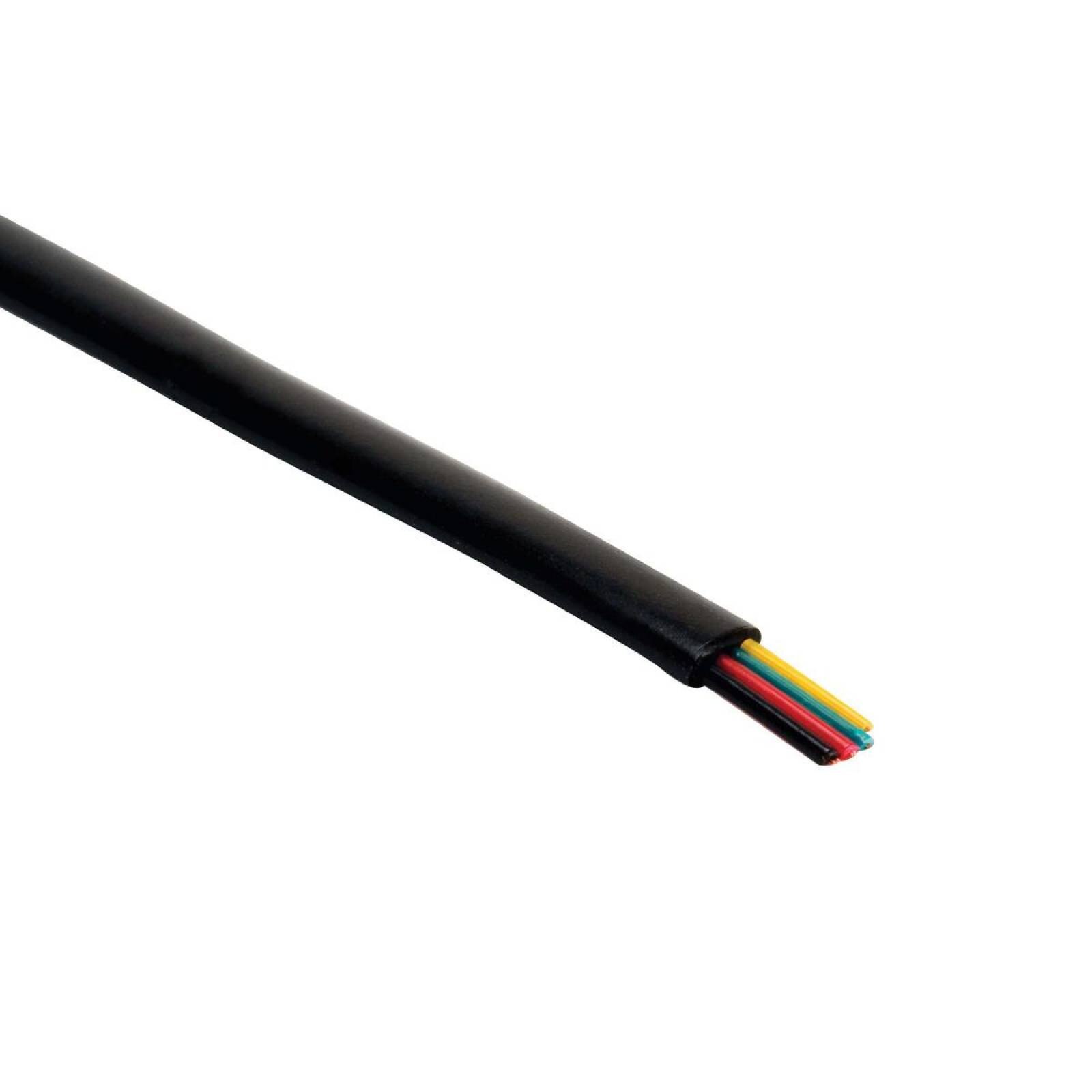 Cable telefónico modular, 4 Vías, 28 AWG, color negro VTA