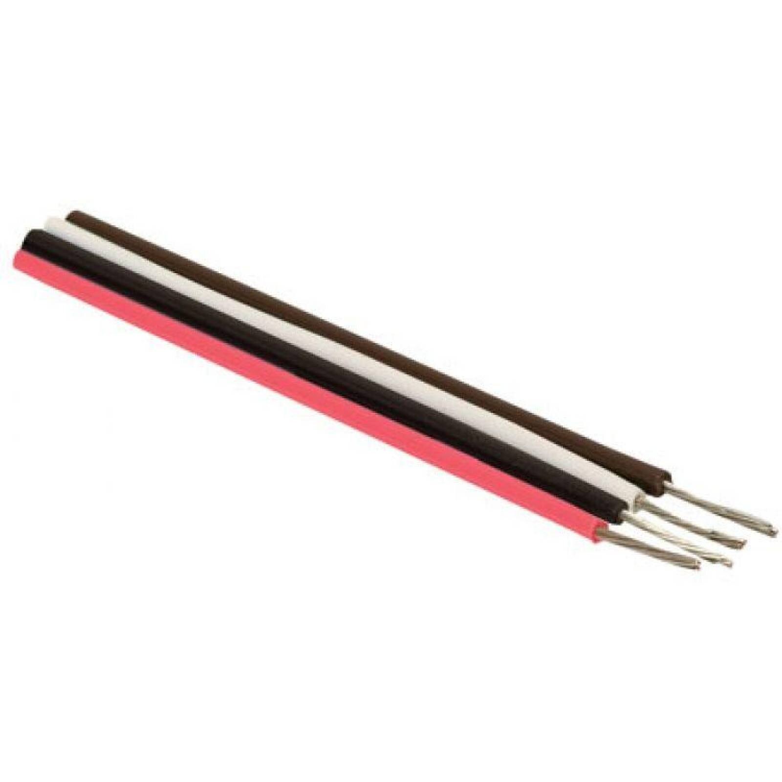 Cable estañado para conexiones, en color rojo, calibre 22 AWG VTA