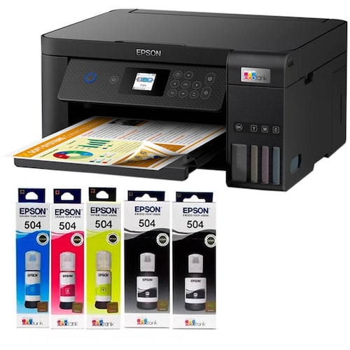 Multifuncional EPSON L4260 EcoTank Tinta Continua 5 Tintas T504 Duplex ...