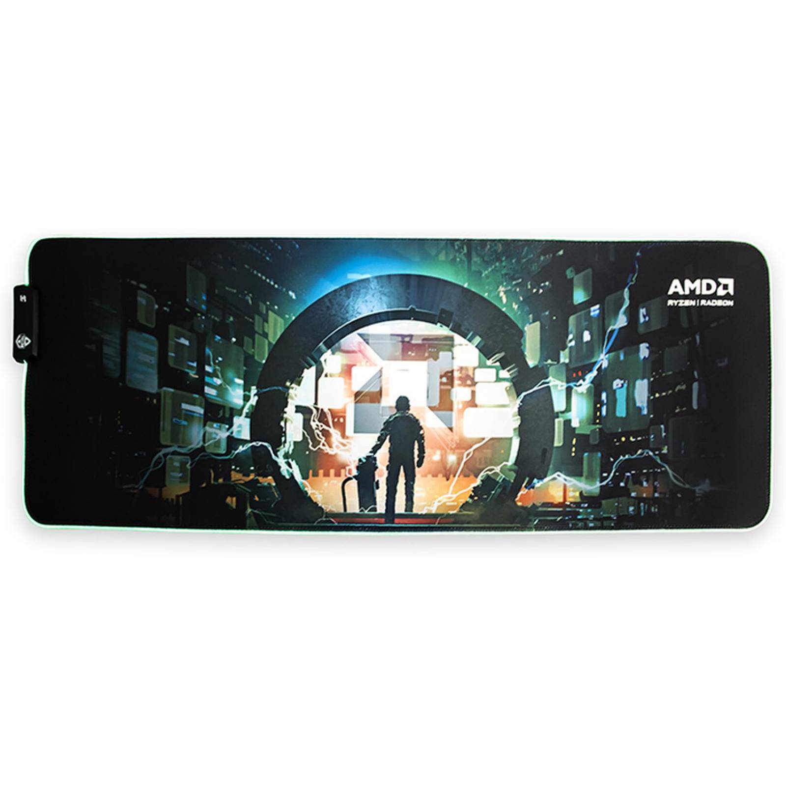 Mousepad Gaming AMD ROYAL RTMP200 RGB XL Negro