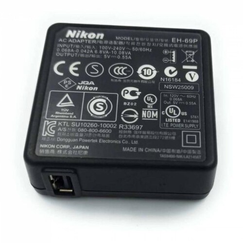 Cargador Eh 69p Para Camara Nik 5v 0.55a