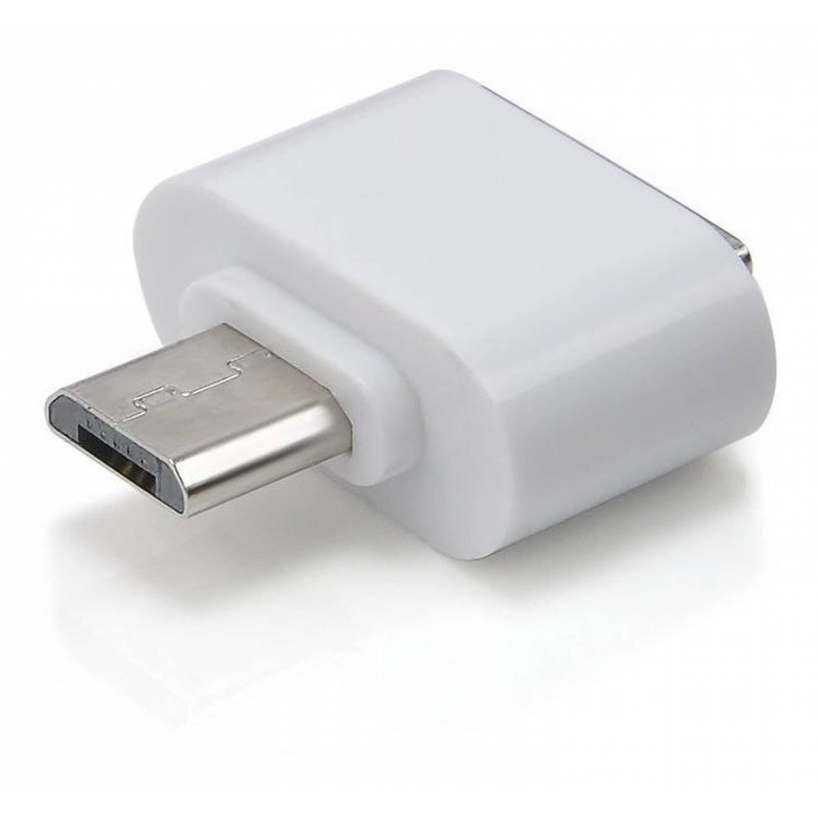 10 adaptador usb a micro usb otg v8 blanco en su blister - Sears