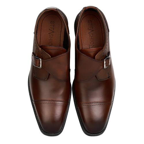 Zapato Hombre Mocasín Vestir Café Piel Lugo Conti 04703800