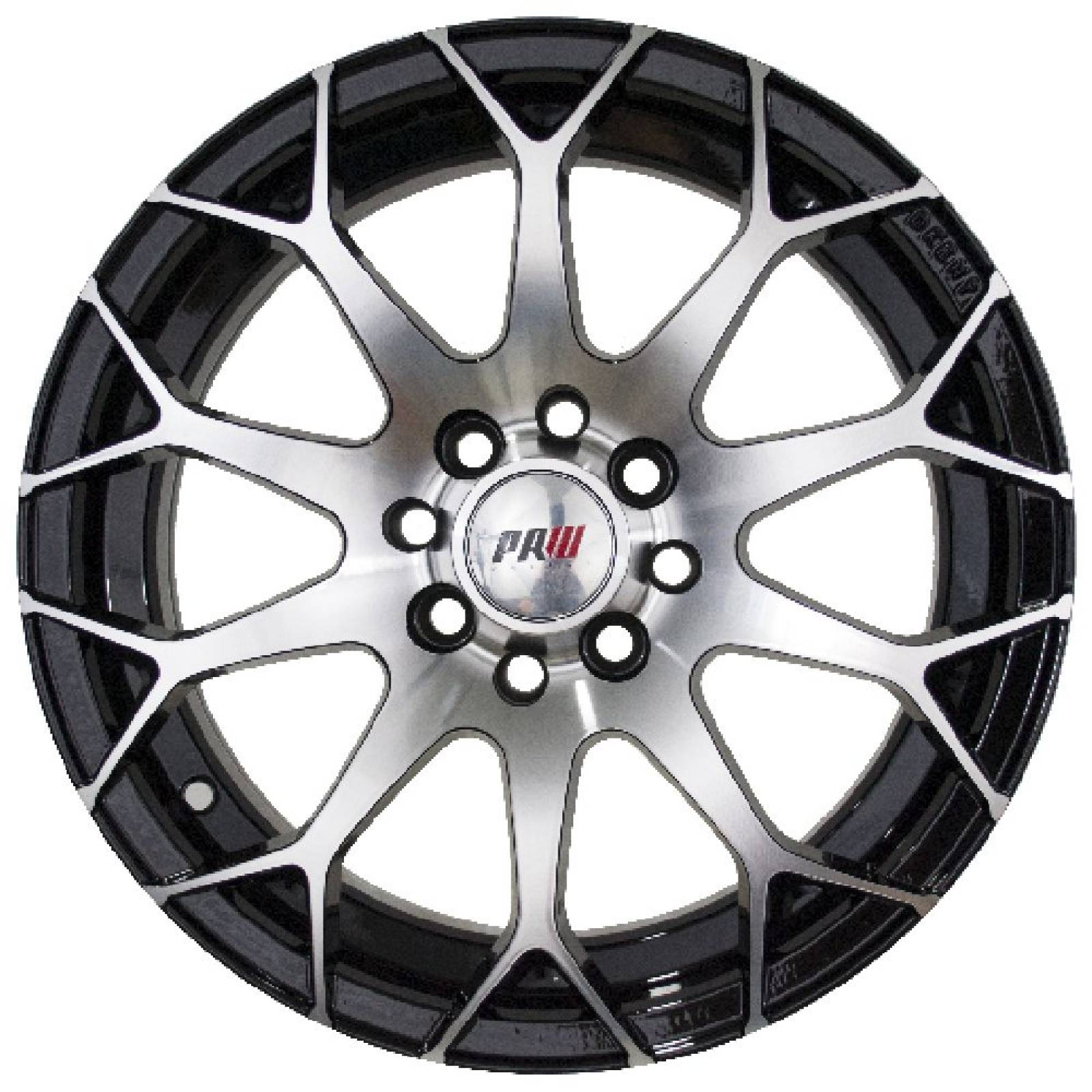 Rin 17X7.5 5-114.3 PRW Mod: P192T ET35 CB73.1 BLACK MACHINE FACE