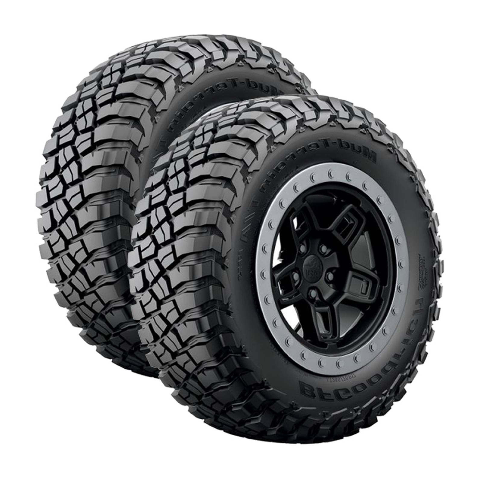 PAQUETE DE 2 LLANTAS 30X10.00 R15 BF GOODRICH MUD TERRAIN T/A KM3 NHS