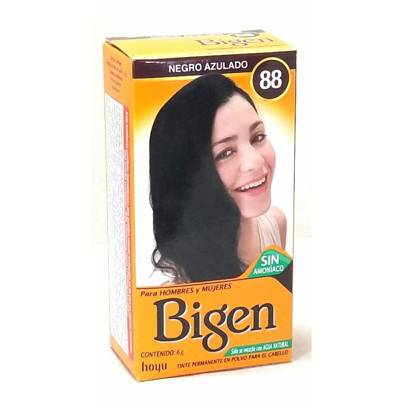 Tinte bigen en polvo negro azulado 88 permanente 6g - Sears