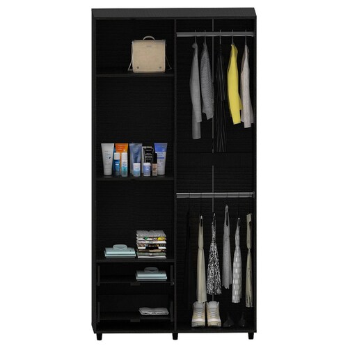 CLOSET ARMABLE MODELO ANKORA MARCA EXCELSIOR COLOR CHOCOLATE.