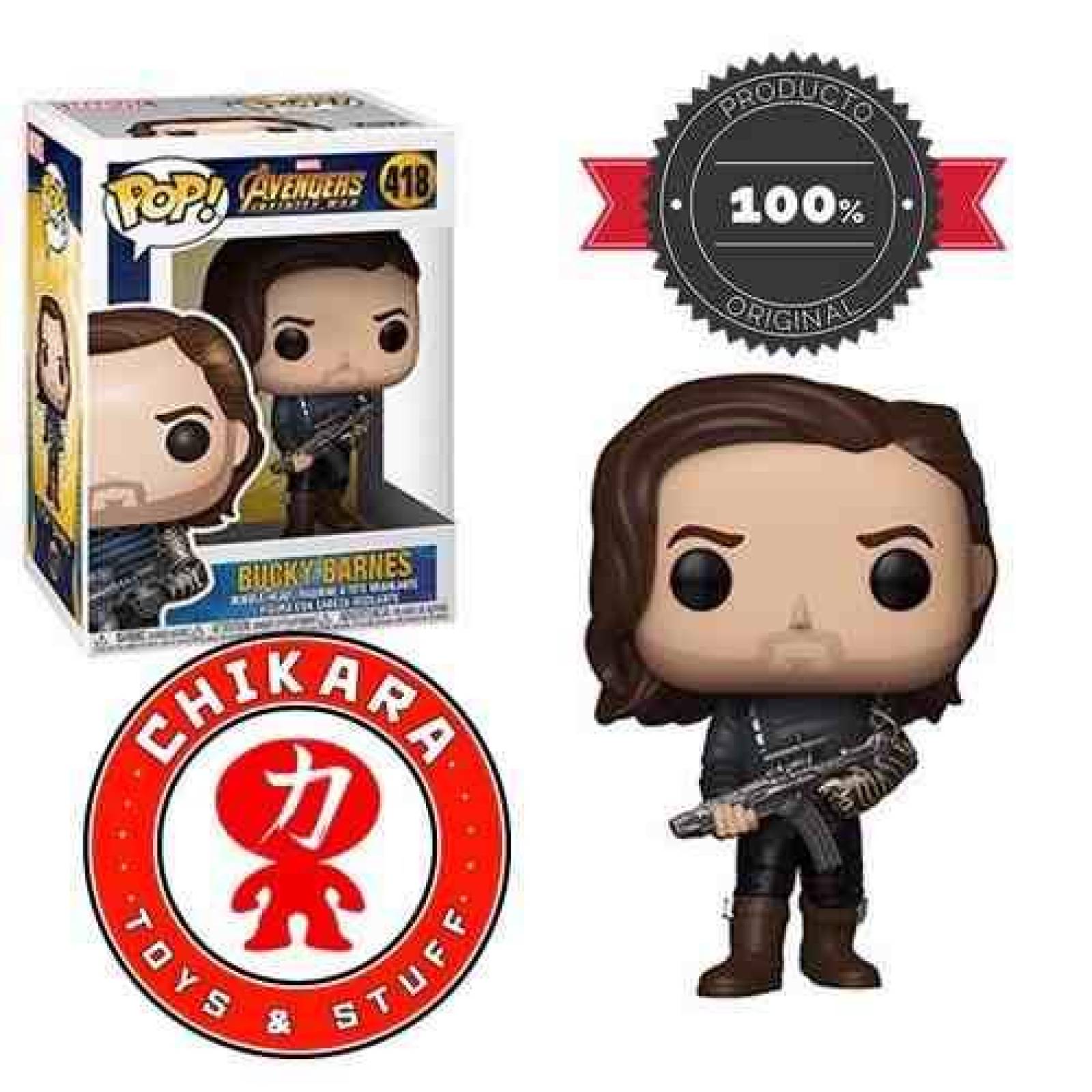 Bucky con arma funko pop marvel avengers - Sears