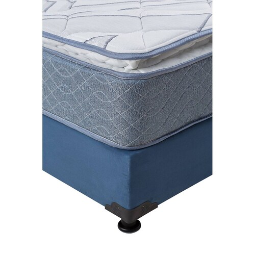 Colchón King Size Restonic Oxford Con Box Dicasa Slate Color Azul Pizarra