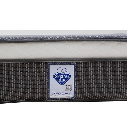 Colchón Spring Air Matrimonial LeMans Con Almohada Oso y Protector