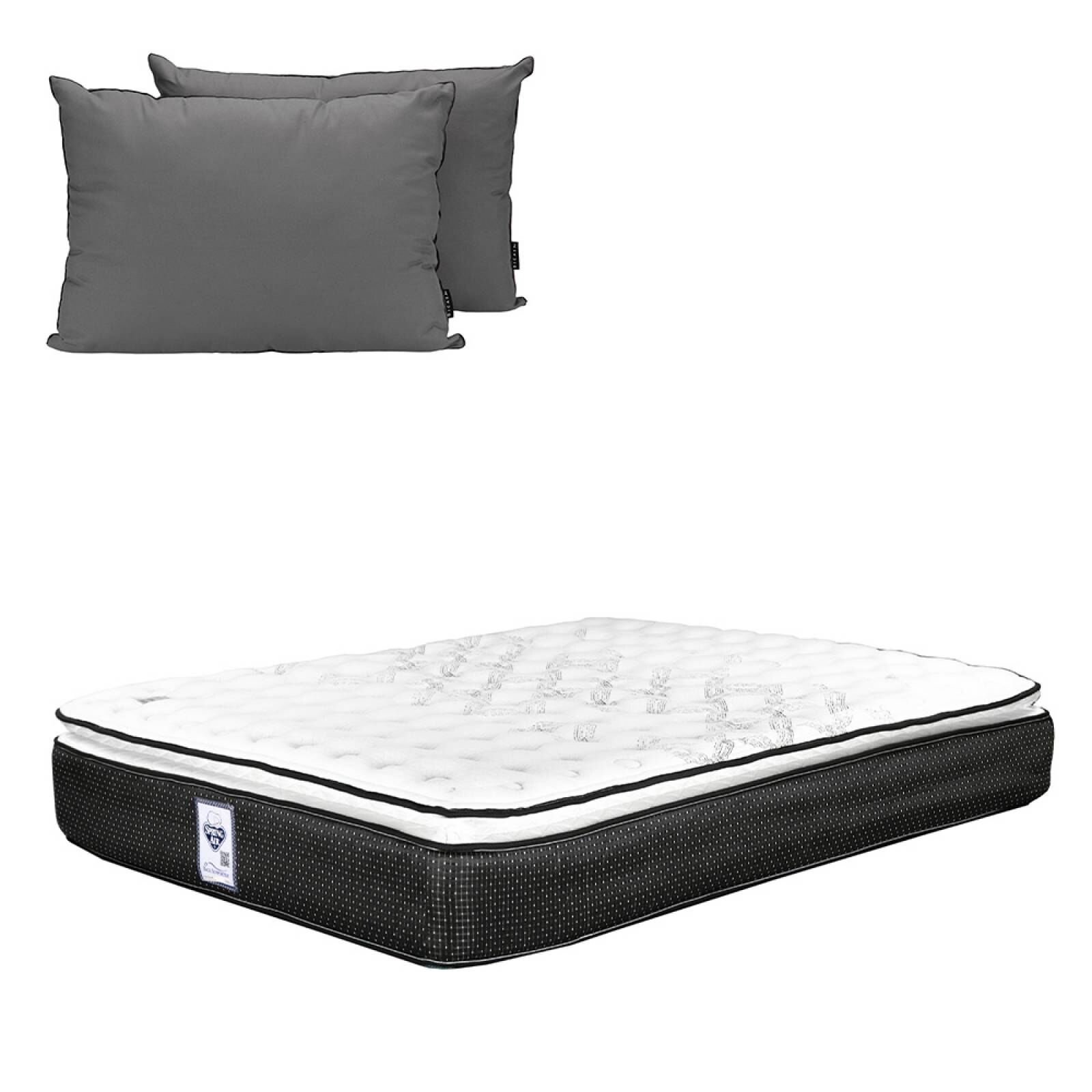 Colchón King Size Spring Air Donovan con Almohadas Dicasa 2Pack