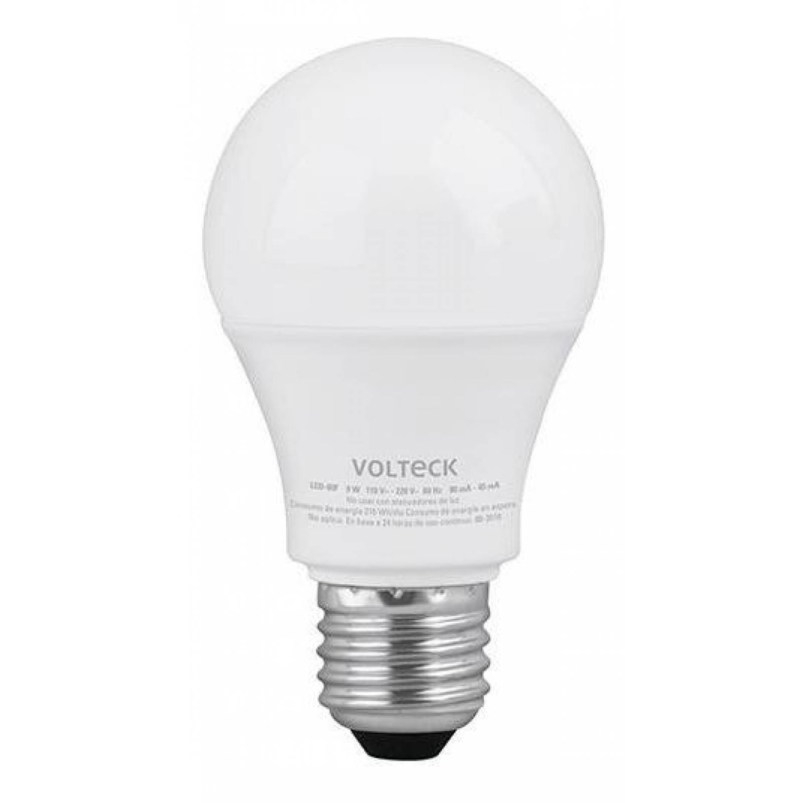 Pack de 4 lámparas de LED A19 9 W luz de día, caja, Volteck