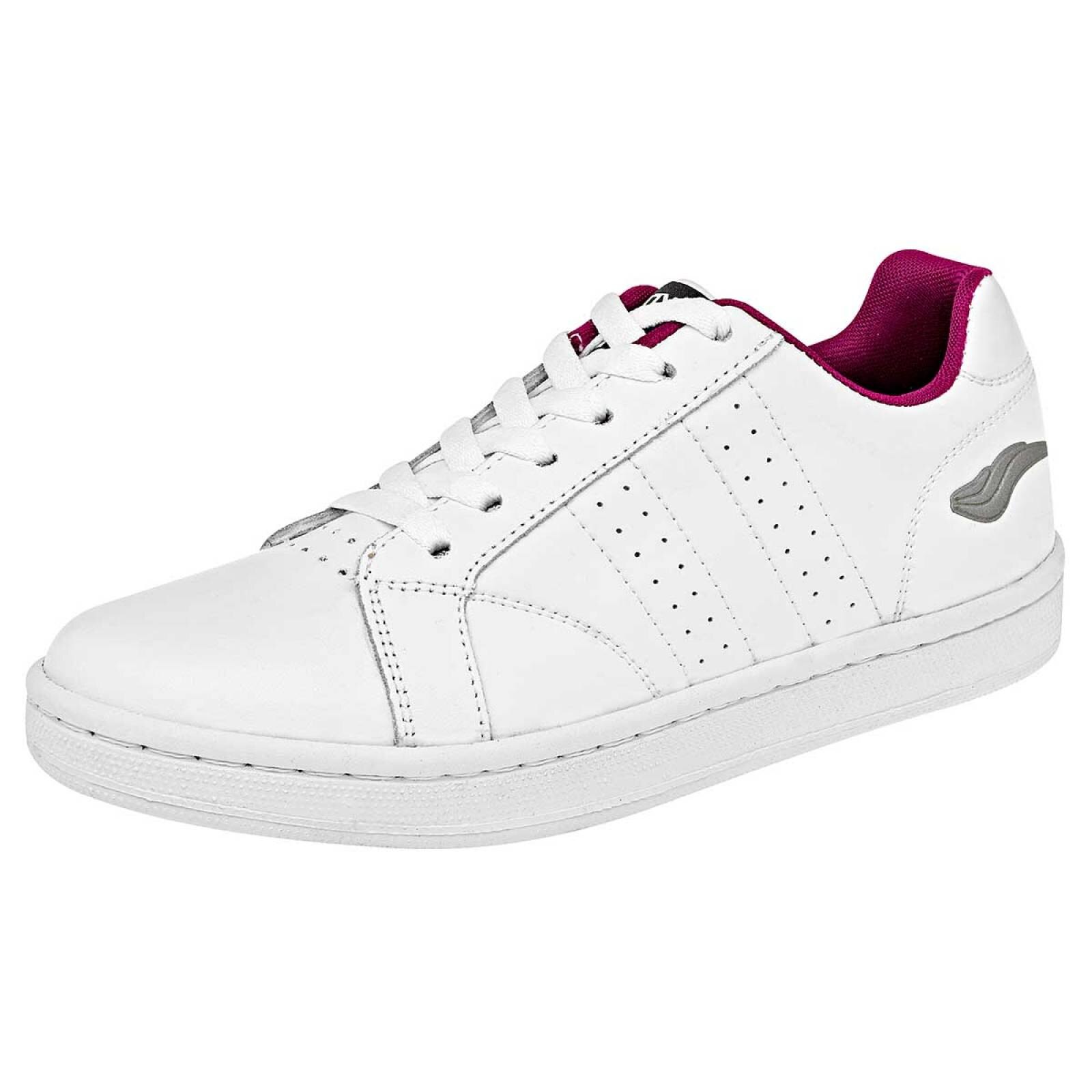Jhos DKDA Tenis urbano para mujer blanco fucsia cdigo 790022