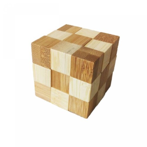 Juguete DidÃ¡ctico Rompecabezas de Madera 3D Cubo
