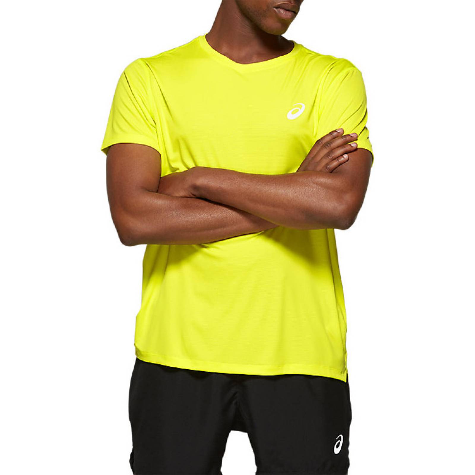 Playera Asics Hombre M Silver Ss Top Amarillo 2011A006752
