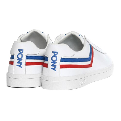 Tenis Pony Mujer Blanco Racer Tri Color France Casual 1876.
