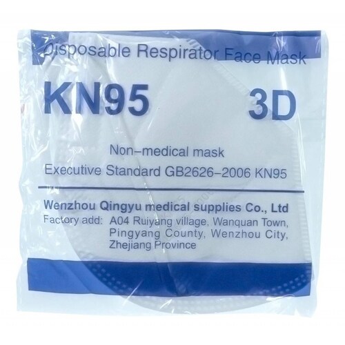 Cubrebocas Kn95 Protective Mask 10pzs Certificados Blanco