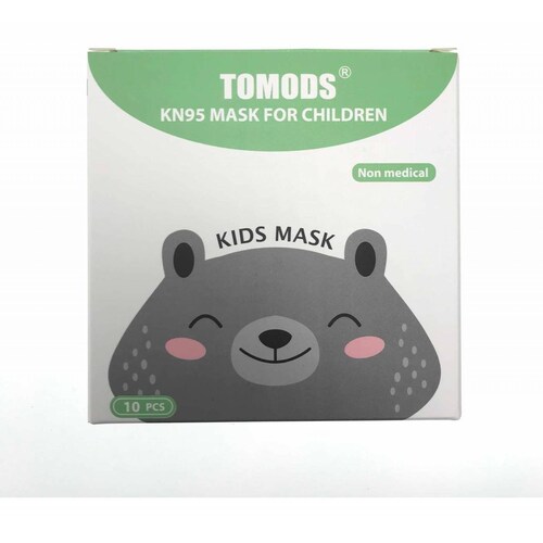 Cubrebocas Kn95 Niños Mascarillas Tomods 10 Pzs Rosa De Niña Rosa Fresas