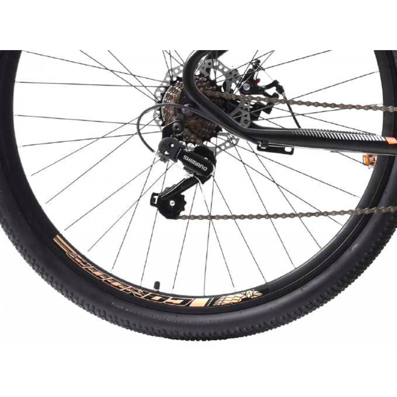 Bicicleta montaña ghost claw r29 21v shimano doble disco negro/cobre ...