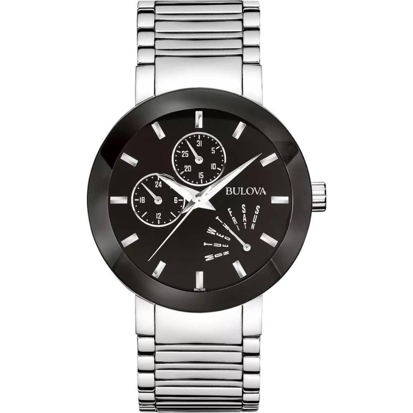Reloj Bulova Dress Caballero Plateado 96C105 - S004