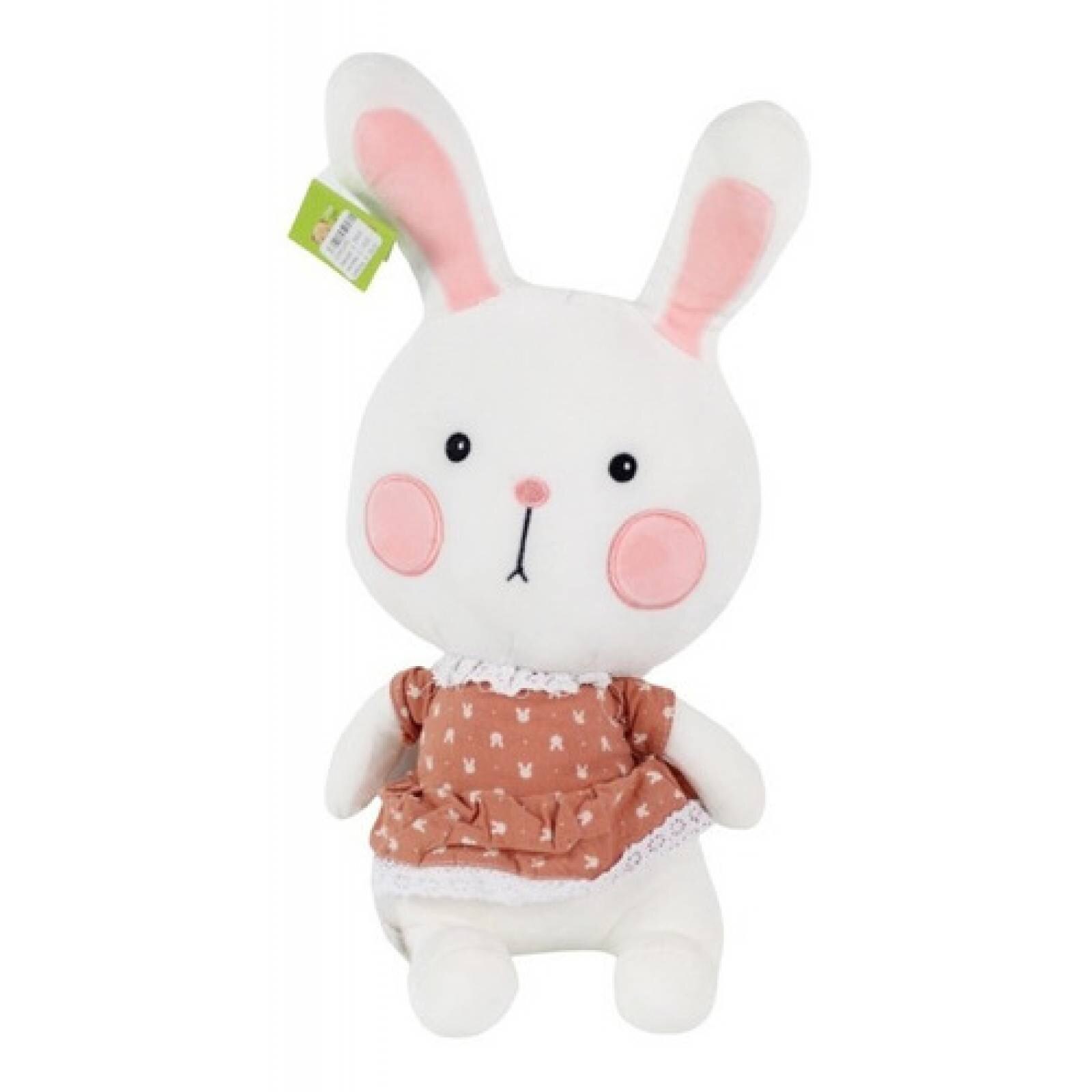 Peluche Coneja Con Vestido Rosa Mediano 55cm