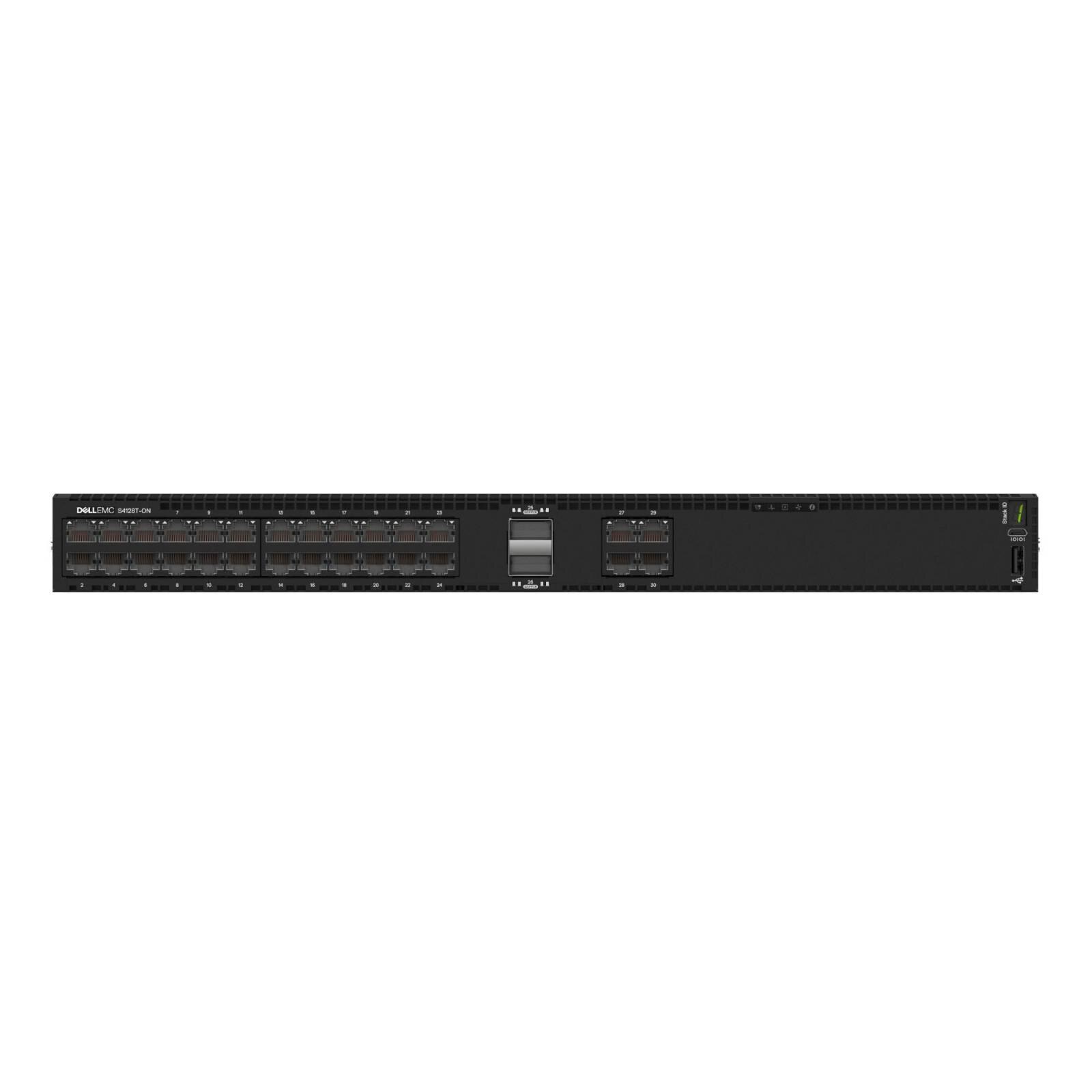 DELL Switch Dell EMC S4128T-ON 1U 28x10Gbase-T 2xQSFP28 IO A PSU 2 PSU