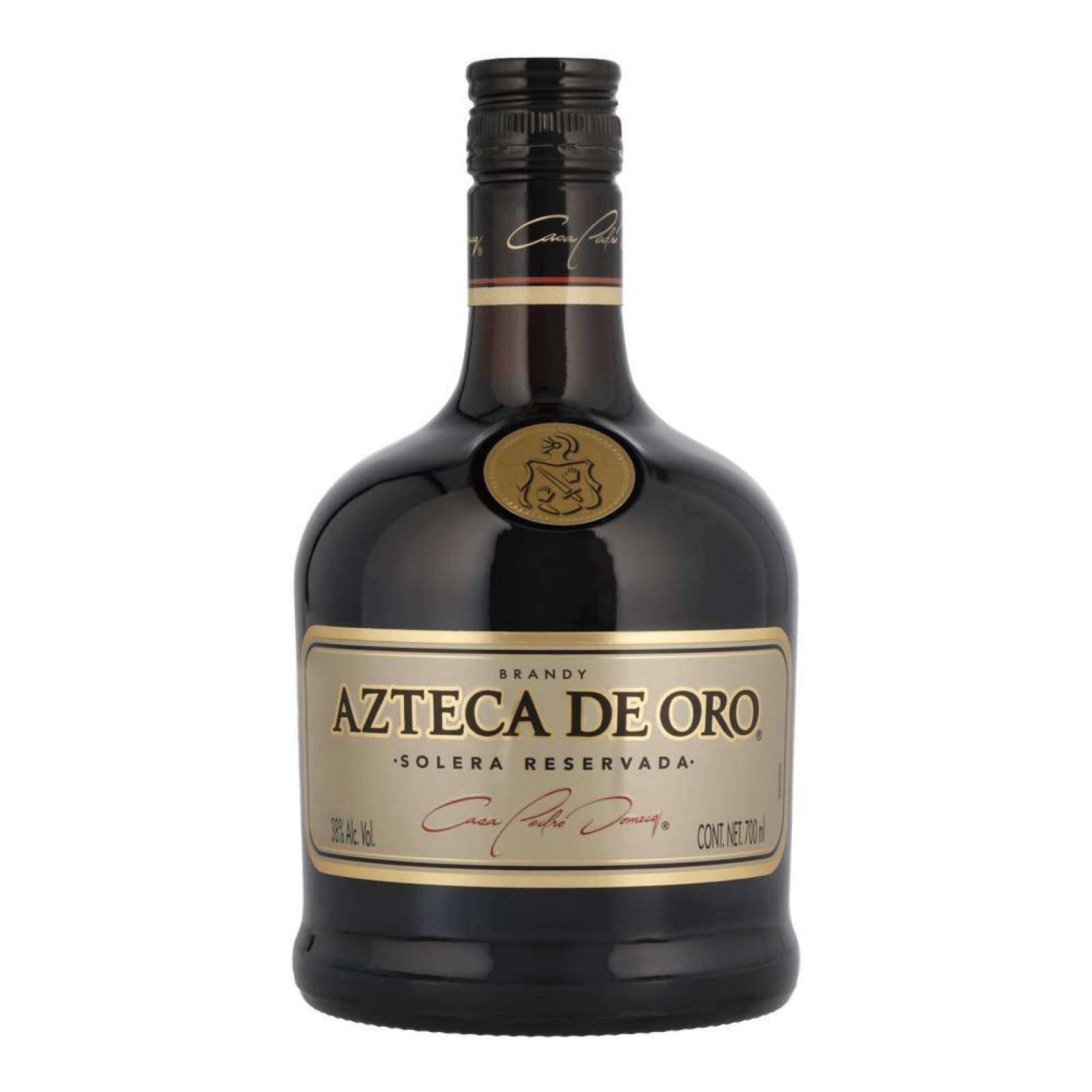 Caja de 12 Brandy Azteca De Oro 700 ml
