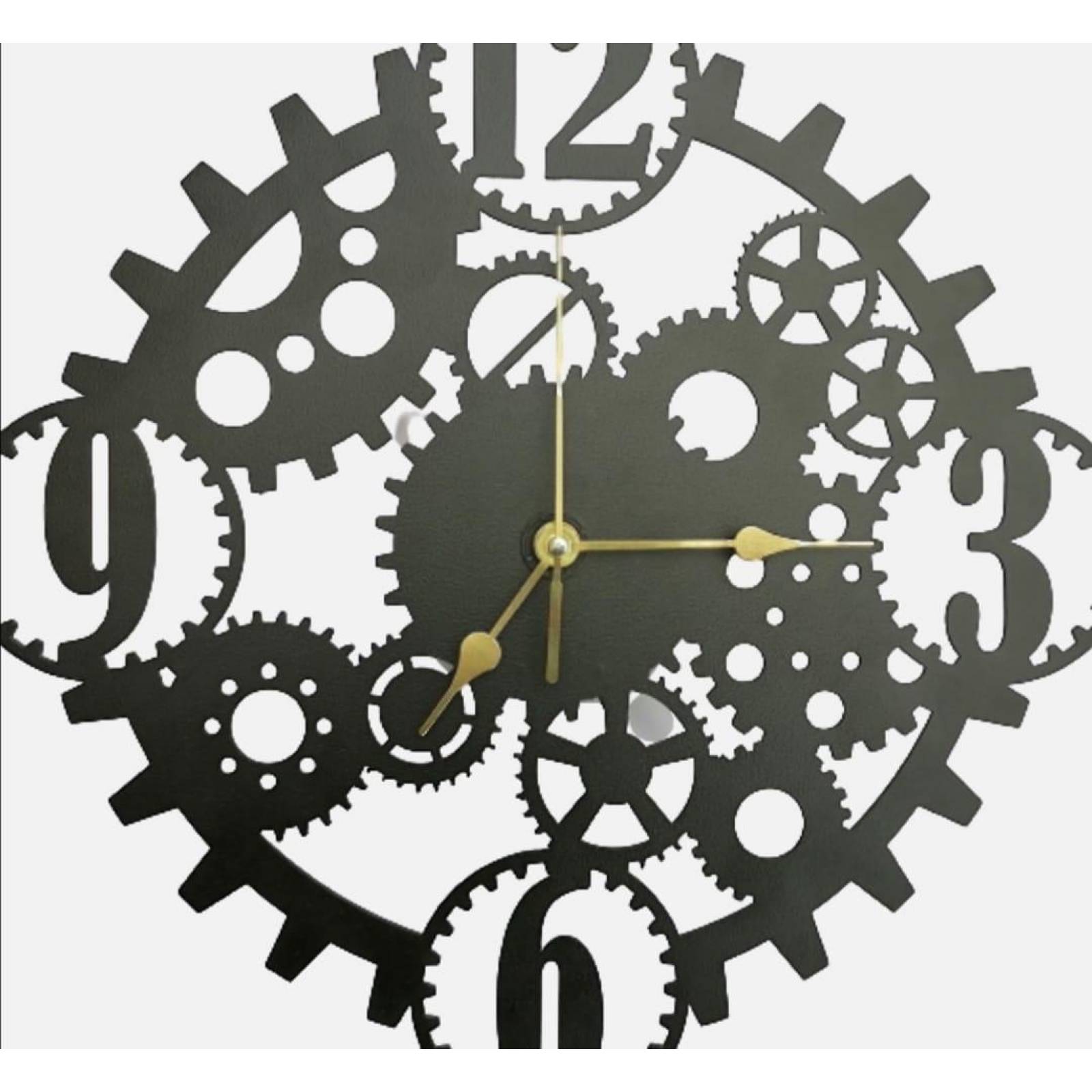 Reloj de pared metálico de engranajes - Sears