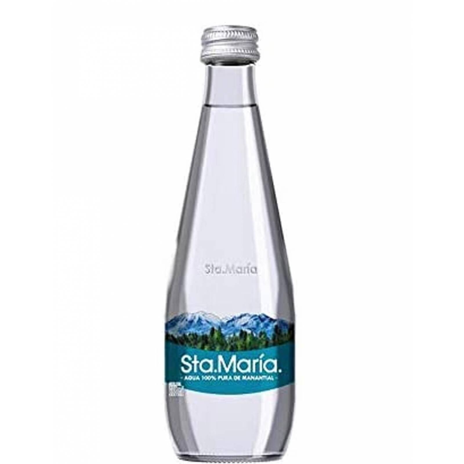 Pack de 2 Agua Santa Maria Vidrio 355 ml