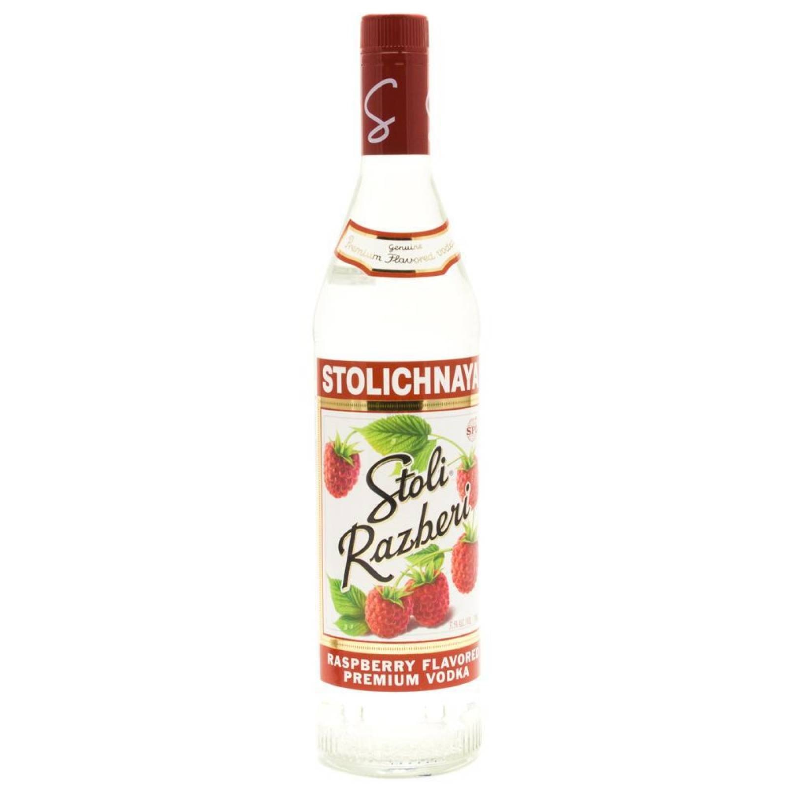Caja de 12 Vodka Stolichnaya Razberi 750 ml
