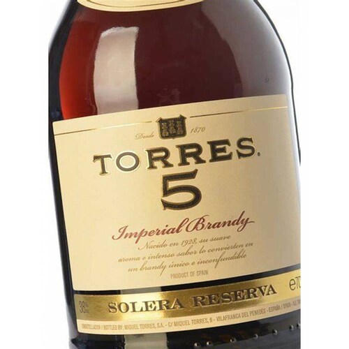 Pack de 12 Brandy Solera Torres 5 de 700ml