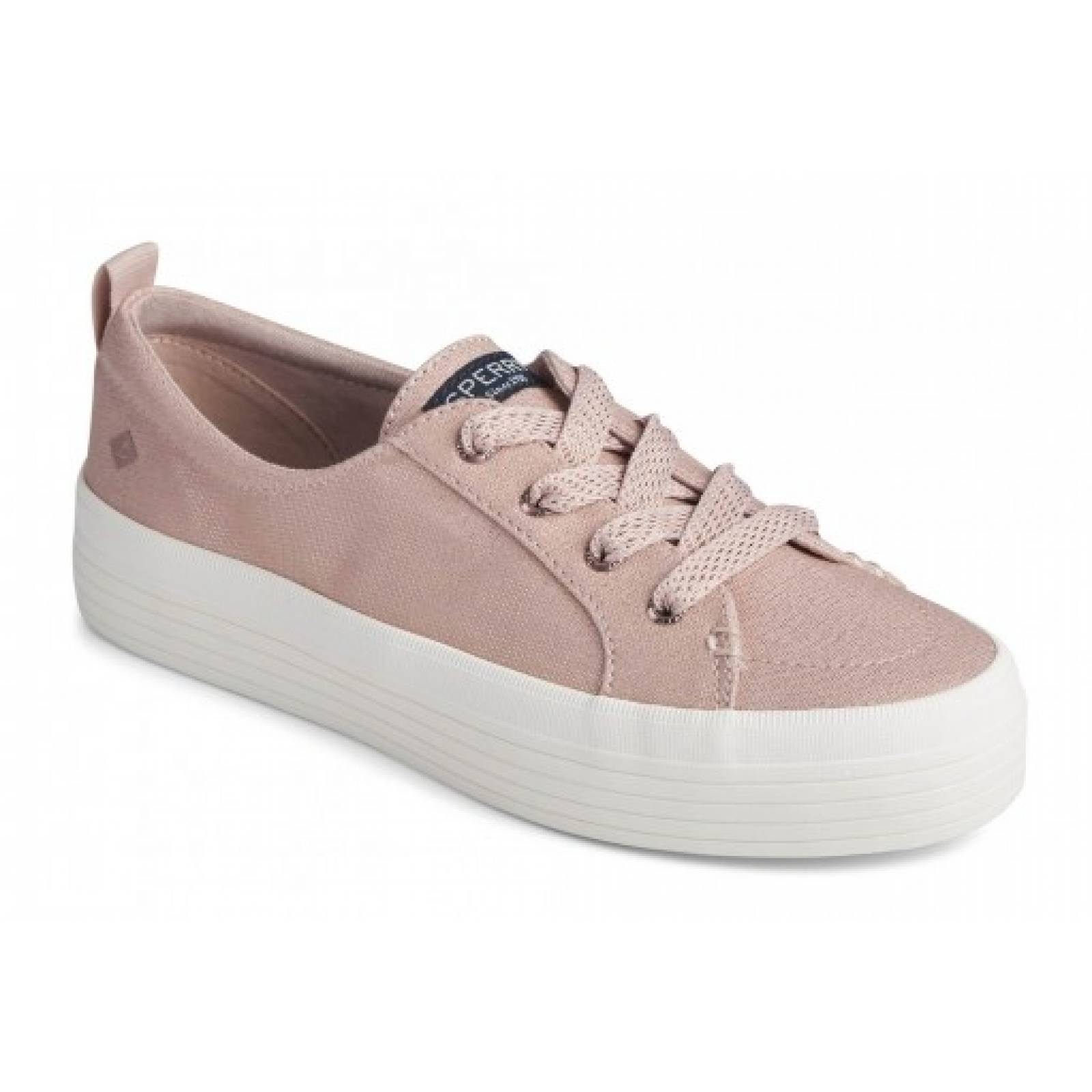 Tenis SPERRY ST S84816 METALLIC ROSE GOLD CREST VIBE PLATFORM CANVAS 22 ...