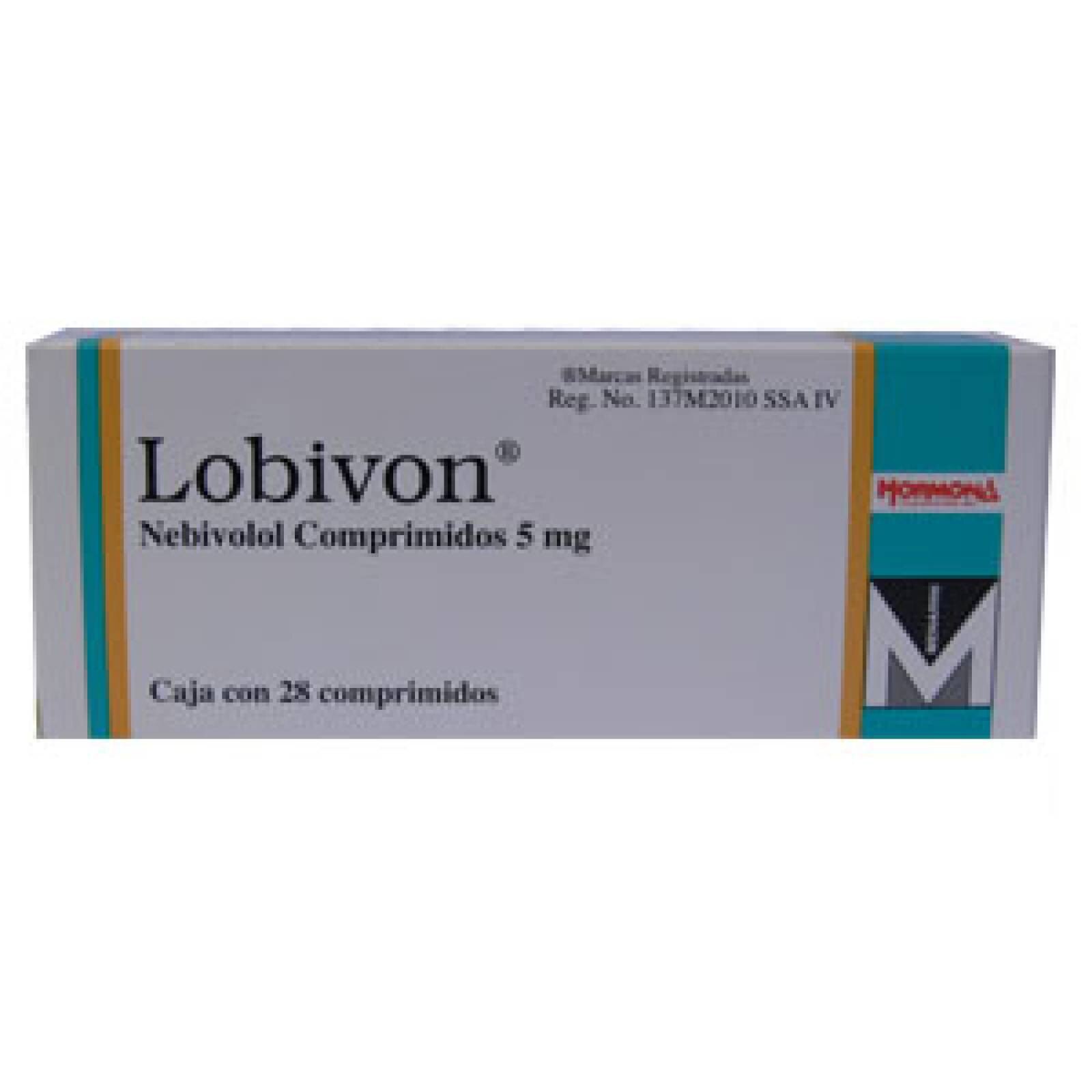 LOBIVON 5MG CAJA CON 28 COMPRIMIDOS