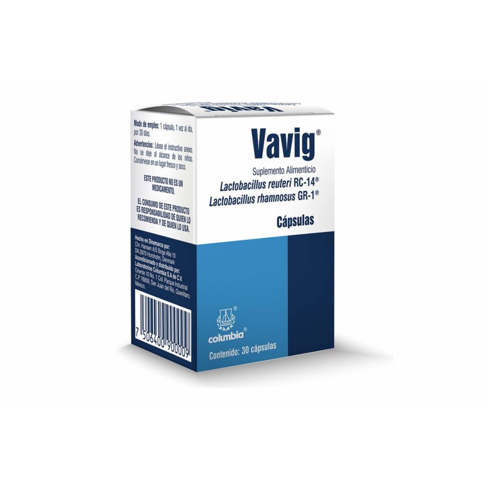 VAVIG ORAL 30 CAPSULAS