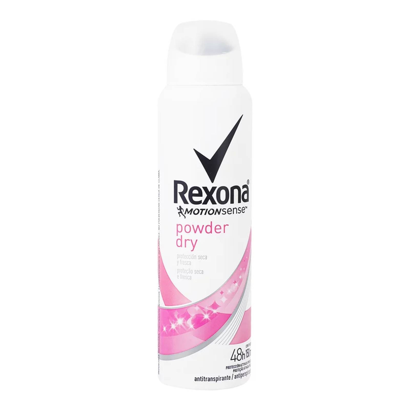 REXONA ANTITRANSPIRANTE POWDER DRY WOMEN 48H 150 ML LATA
