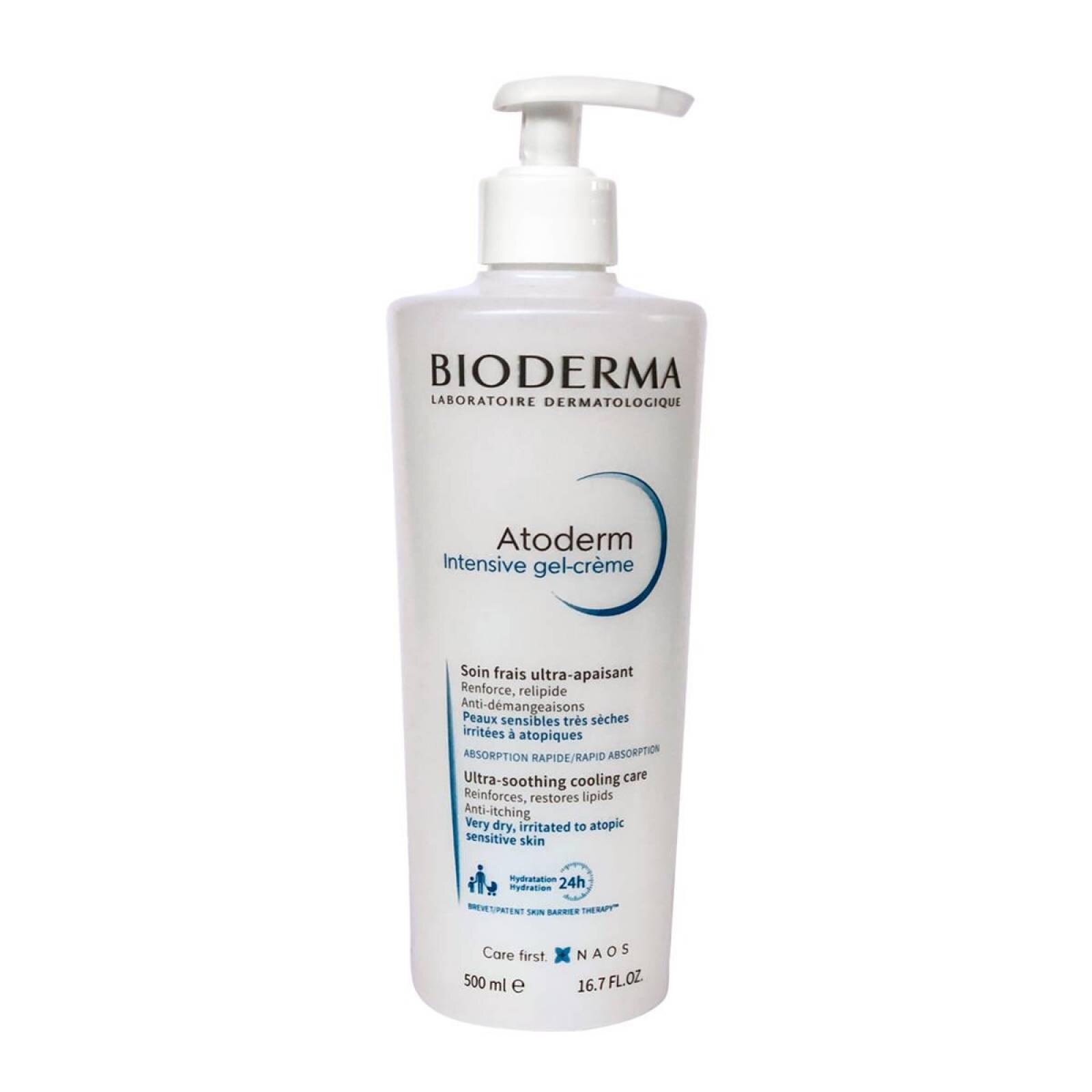 Bioderma atoderm intensive gel-crema nutritiva para piel seca 500 ml ...
