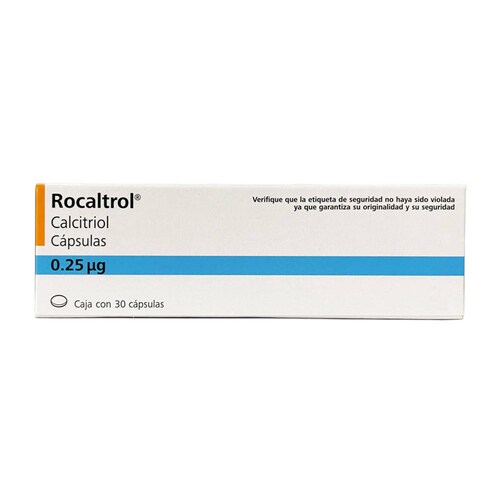 Rocaltrol Calcitriol 0.25 Con 30 Cápsulas