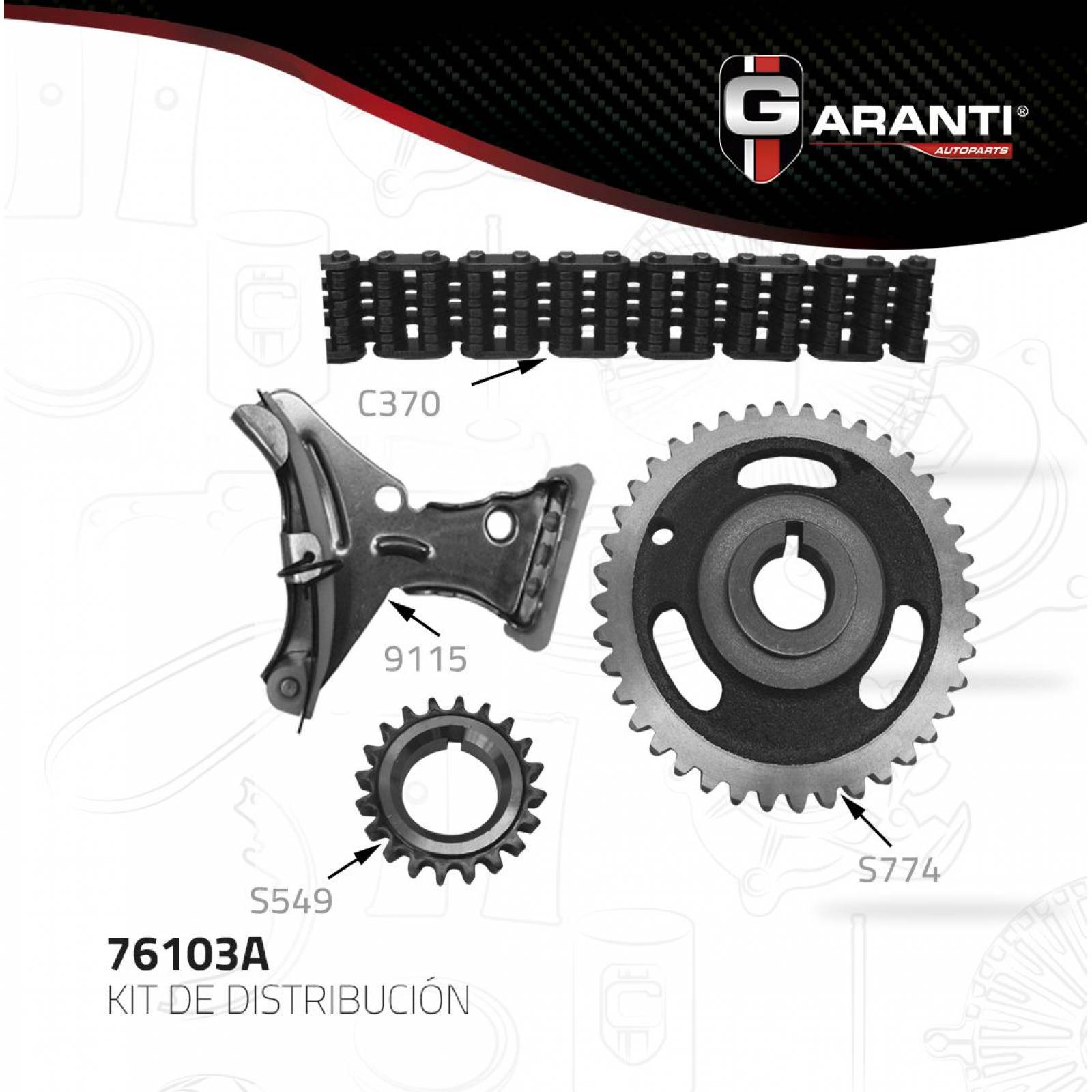 Kit Distribucion Para Chevrolet Llv 1994 - 1995 (Garanti)